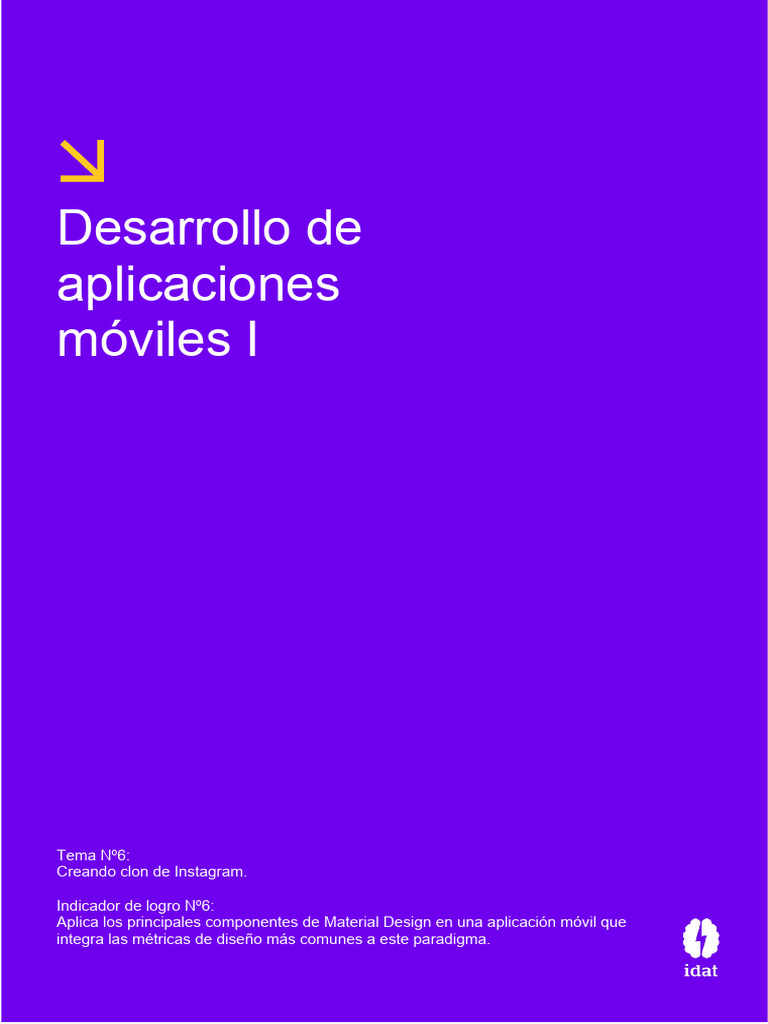 Guia 6 DesarrolloDeAplicacionesMoviles I | PDF | Aplicación movil | Software de la aplicacion