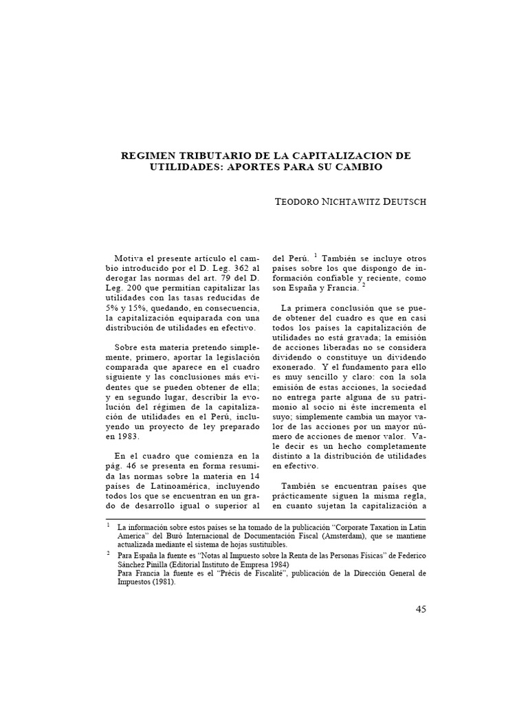 Capitalización de Utilidades - Nochtawitz | PDF | Compartir (Finanzas) | Dividendo