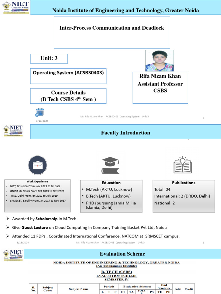 Unit-3 Os CSBS | PDF | Operating System | Process (Computing)