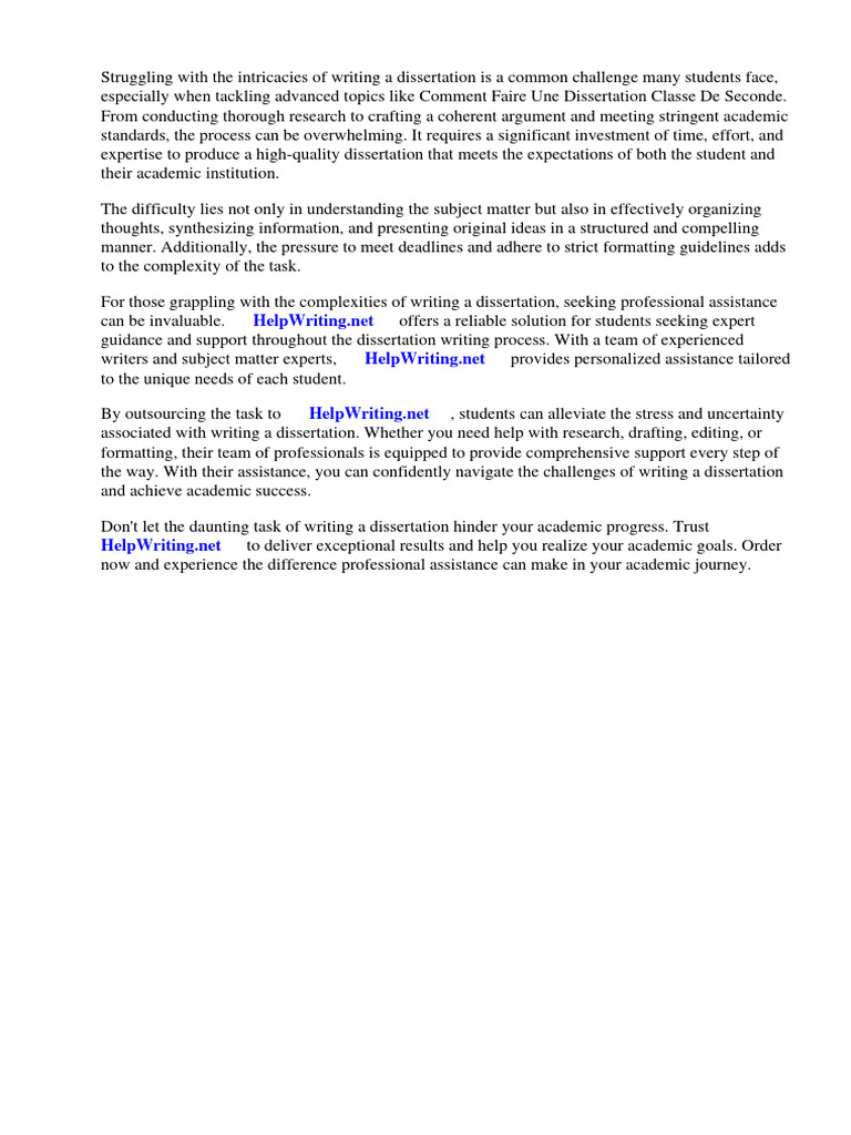 Comment Faire Une Dissertation Classe de Seconde | PDF | Refinancing | Expert