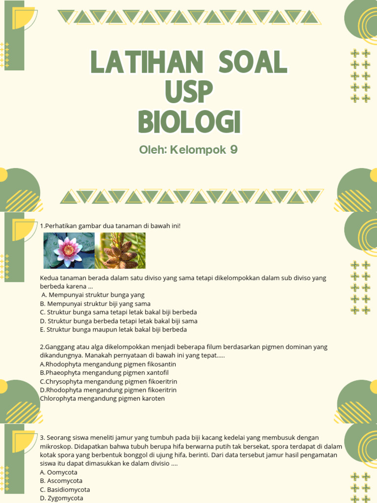 LATSOL USP BIOLOGI (Kel 9) | PDF