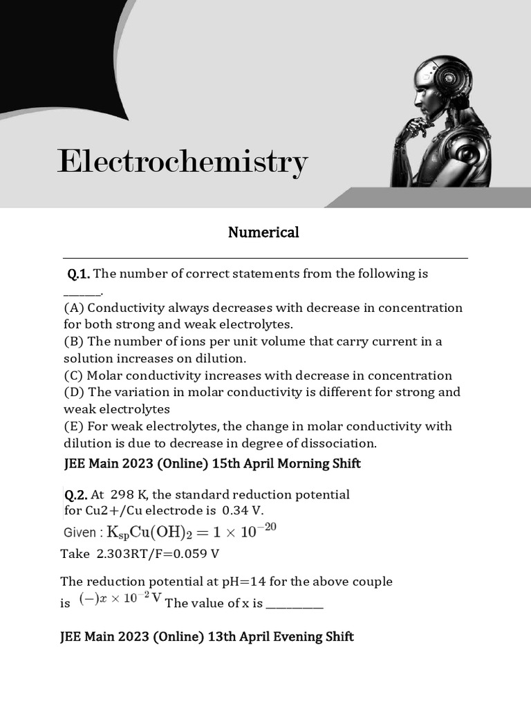 Chem 9 Electrochemistry | Download Free PDF | Electrochemistry | Redox