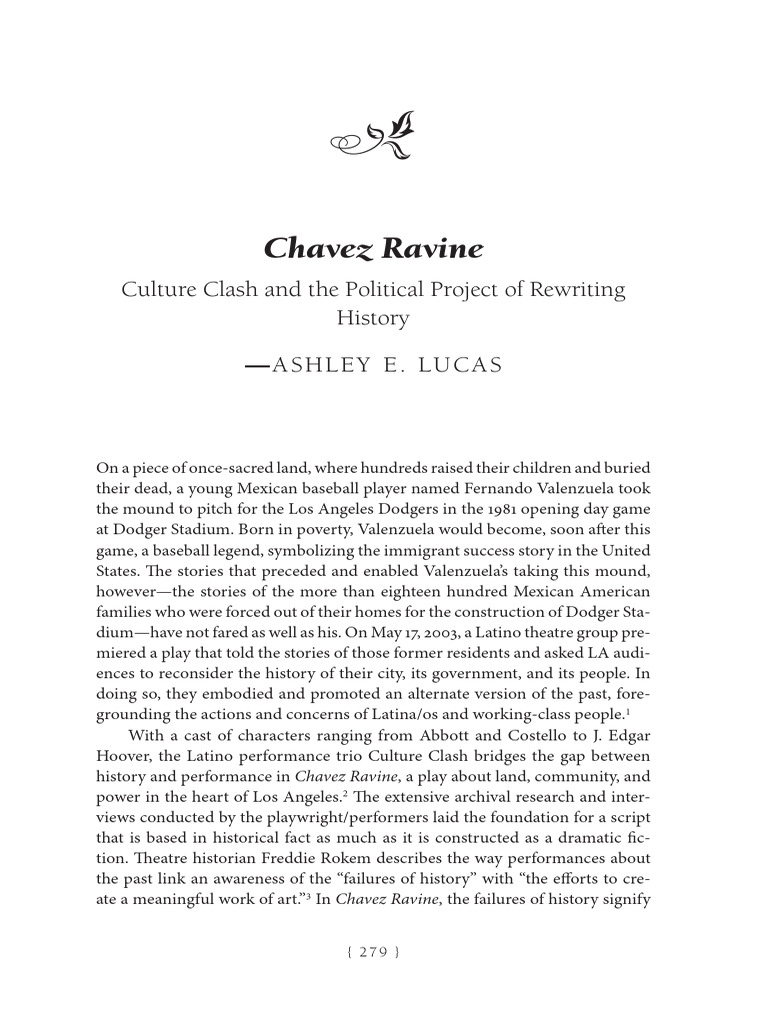 Chavez Ravine - Rewriting History | PDF | Chicano