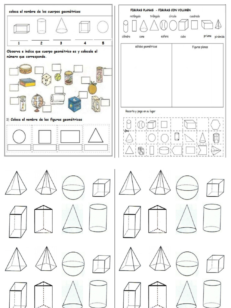 Cuerpos y Figuras Geometricas | PDF