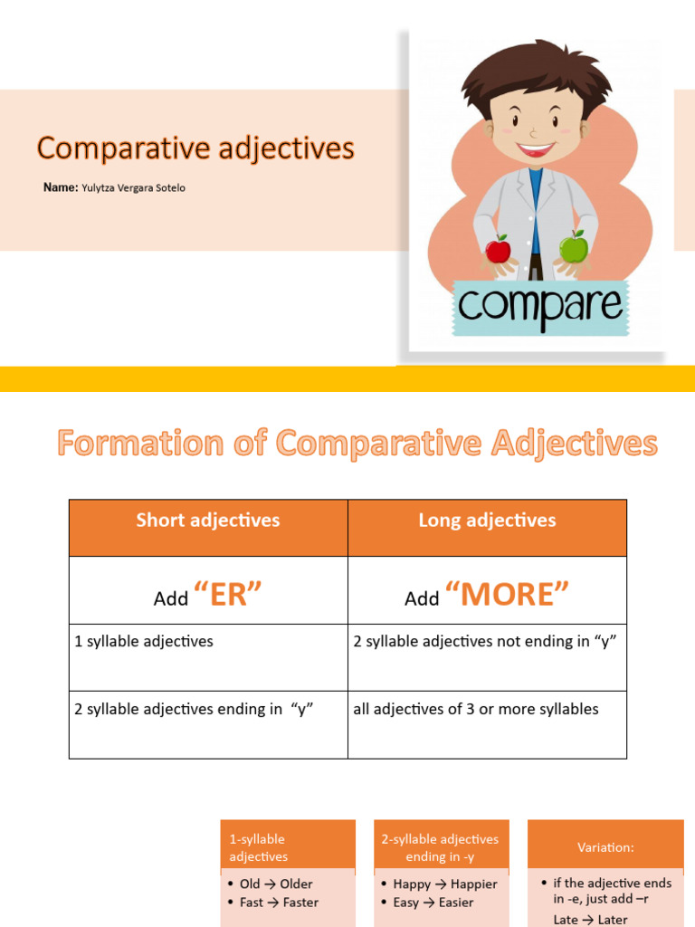 Comparative Adjectives | PDF