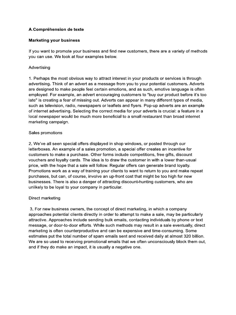 Marketing Strategies Devoir Compte Rendu Et Jeu de Role | PDF