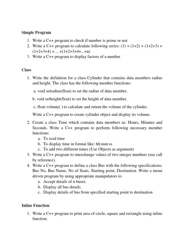 CPP Final Programs | Download Free PDF | Method (Computer Programming) | C++