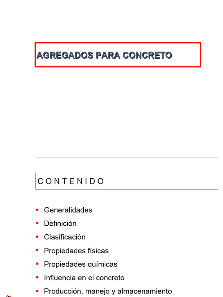 Agregados para El Concreto | PDF | Hormigón | Grava