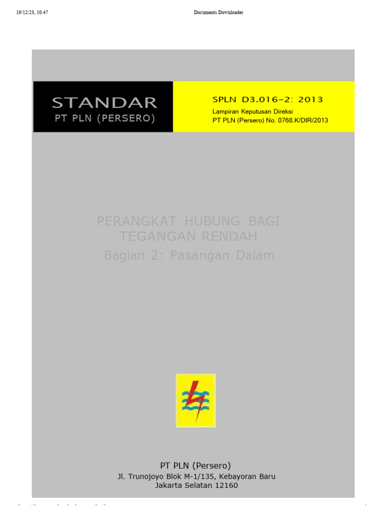 SPLN d30162013 | PDF