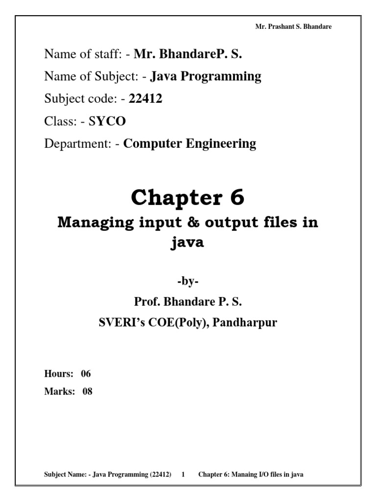 JPR Chapter 6 | Download Free PDF | Class (Computer Programming ... JPR Chapter 6 | Download Free PDF | Class (Computer Programming ...