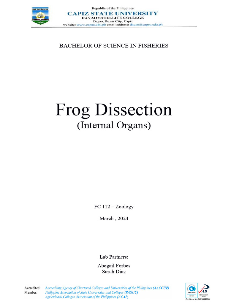 Lab.-Report.-Frog-Dissection | PDF