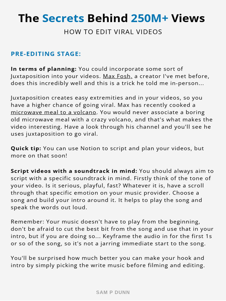 How To Go Viral Cheatsheet PDF | PDF