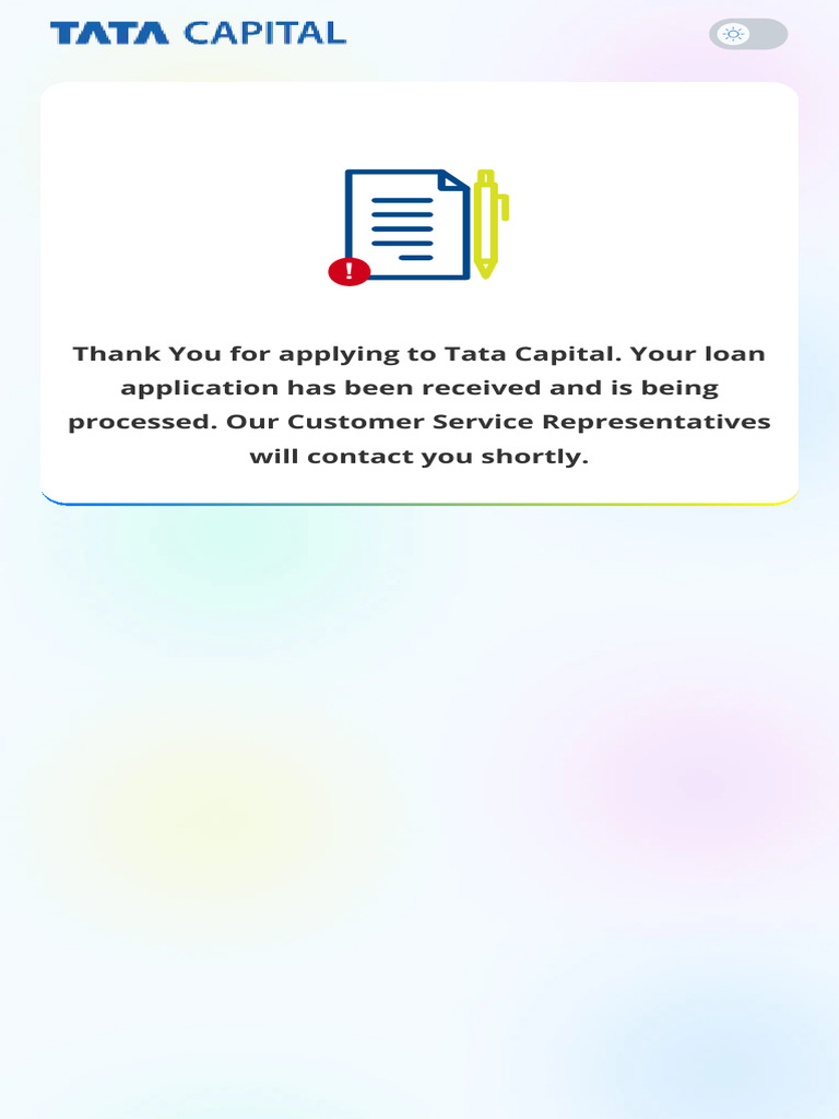 Apply For Tata Capital Personal Loan | PDF