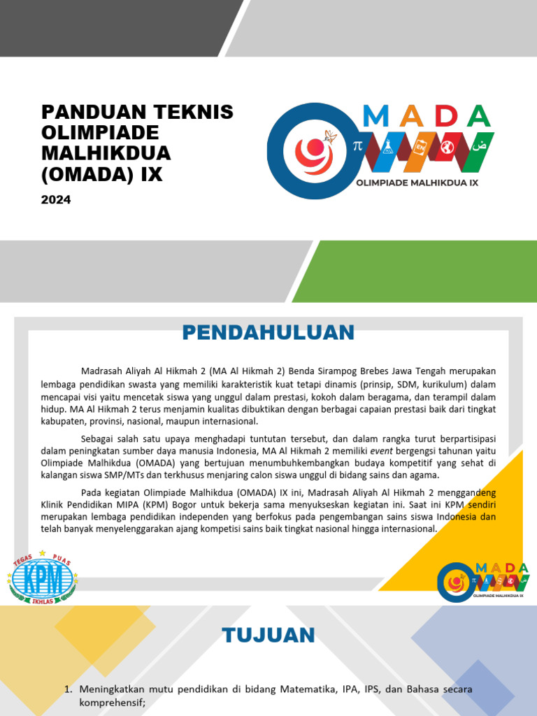 Panduan Olimpiade Malhikdua IX 2024 | PDF