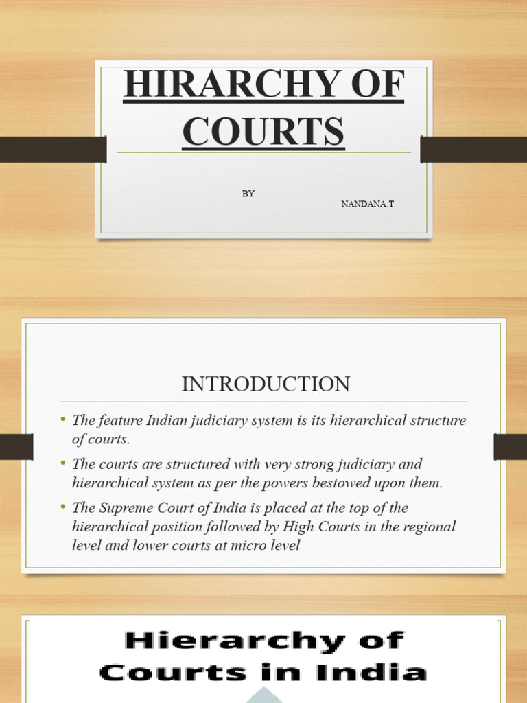 Hirarchy of Courts 33 | PDF | Jurisdiction | Supreme Courts