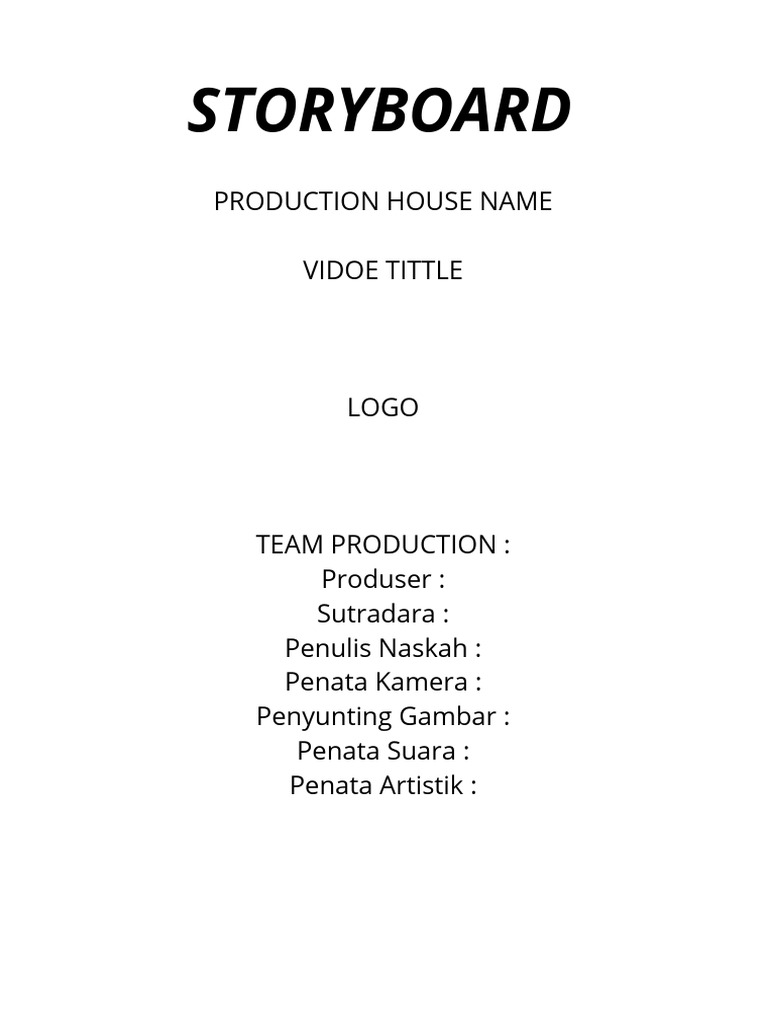 Storyboard Template | PDF