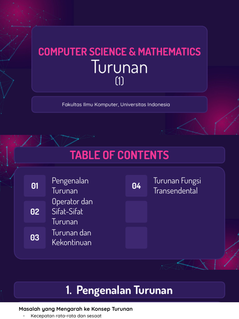 Week 4 - Turunan (Bagian I II) | PDF | Metode & Bahan Ajar