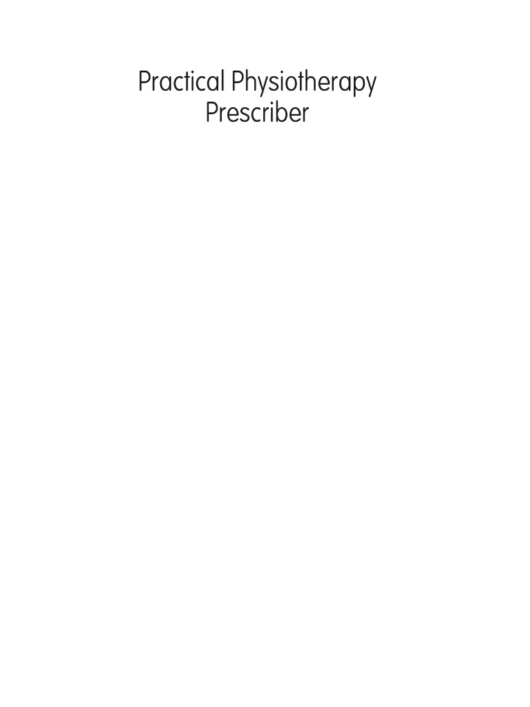Practical Physiotherapy Prescriber | PDF | Respiratory Diseases | Cough