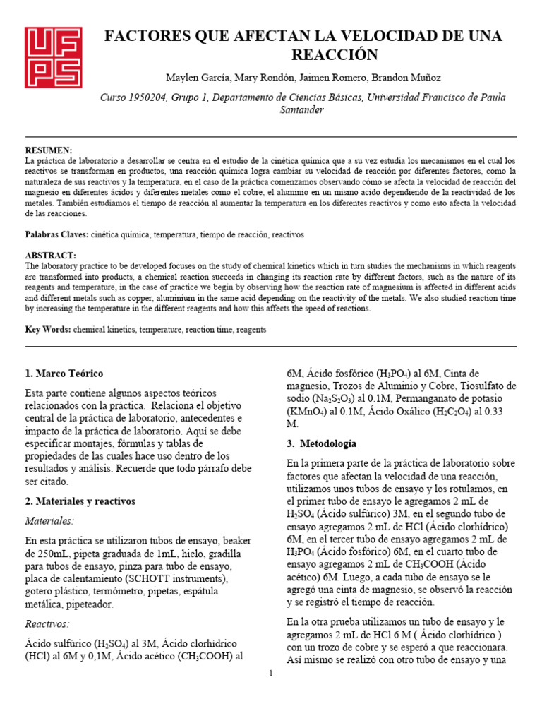 Informe Pract 3 | PDF | Ácido clorhídrico | Ácido