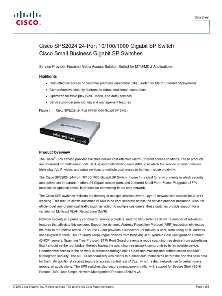 Data Sheet c78-534057 | PDF | Computer Network | Network Switch