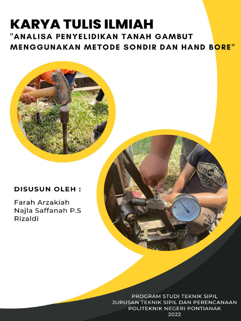 Analisa Penyelidikan Tanah Gambut menggunakan Metode Sondir dan Hand ...