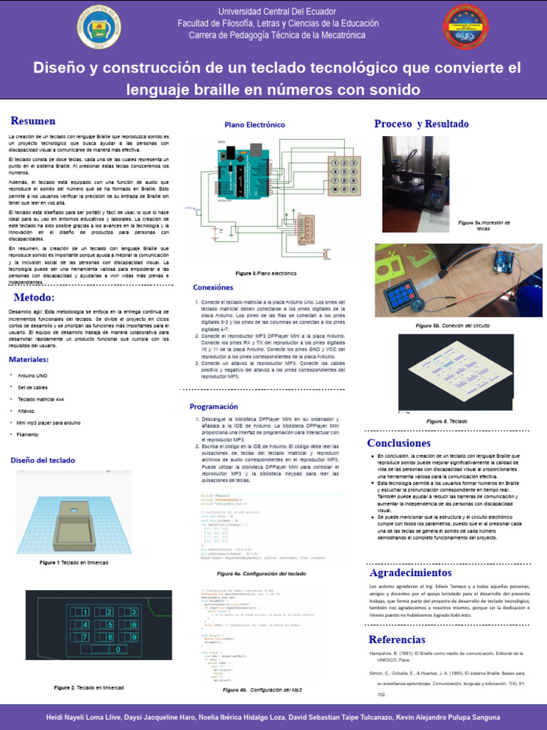 POSTER Construccion | PDF | Arduino | Teclado