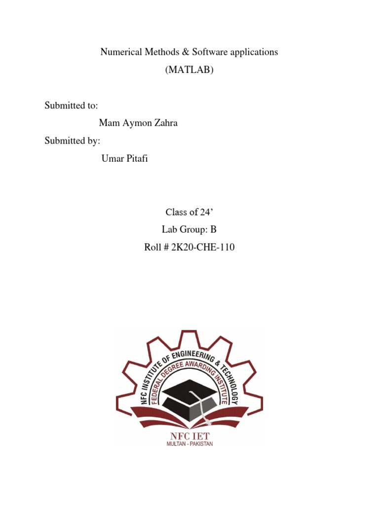 MATLAB Manual Final | Download Free PDF | Matrix (Mathematics) | Matlab MATLAB Manual Final | Download Free PDF | Matrix (Mathematics) | Matlab