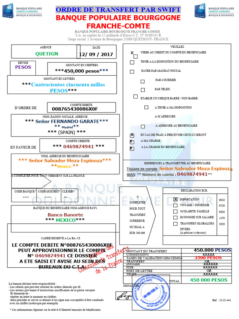 Virement POPULAIRE | PDF | Bancaire | Banques
