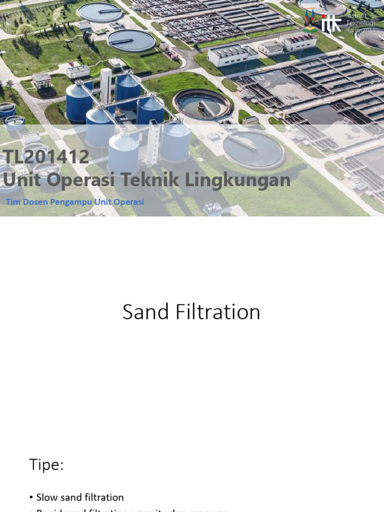 Sand Filtration Techniques Explained | PDF | Filtration | Water ...