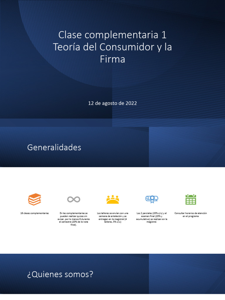 Clase Complementaria 1 | PDF | Oferta y demanda | Oferta (economía)