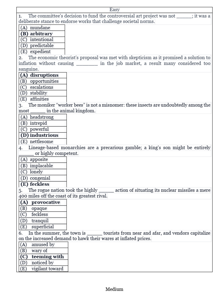 Text Completion Answer | PDF