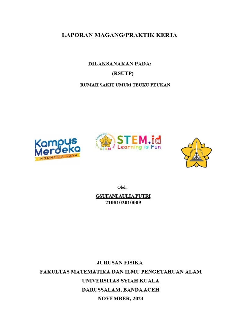 Laporan Magang Fairuza Reska Shabira | PDF