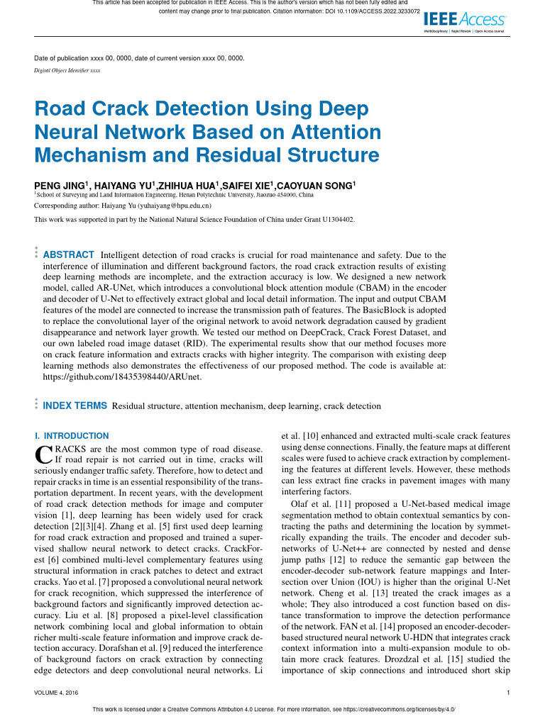 Road Crack Detection Using Deep Neural Network Bas | Download Free PDF ... Road Crack Detection Using Deep Neural Network Bas | Download Free PDF ...