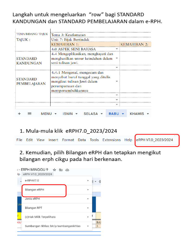 Cara Menjana SK Dan SP Dalam Erph | PDF