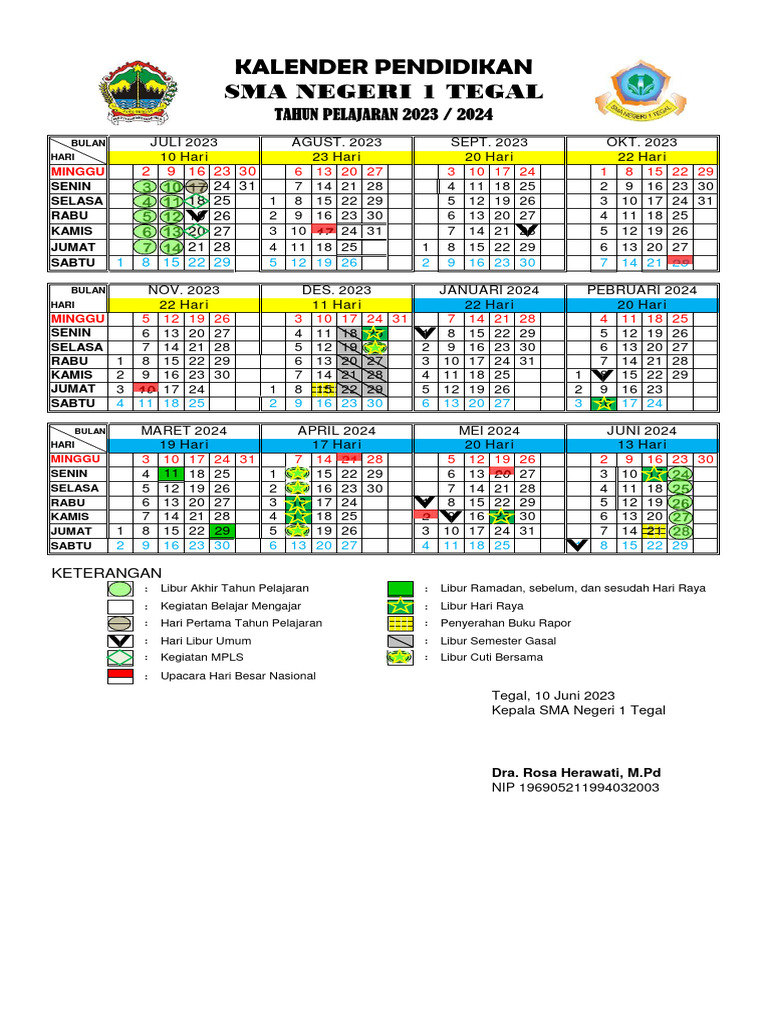 Kaldik SMAN 1 2023-2024 | PDF