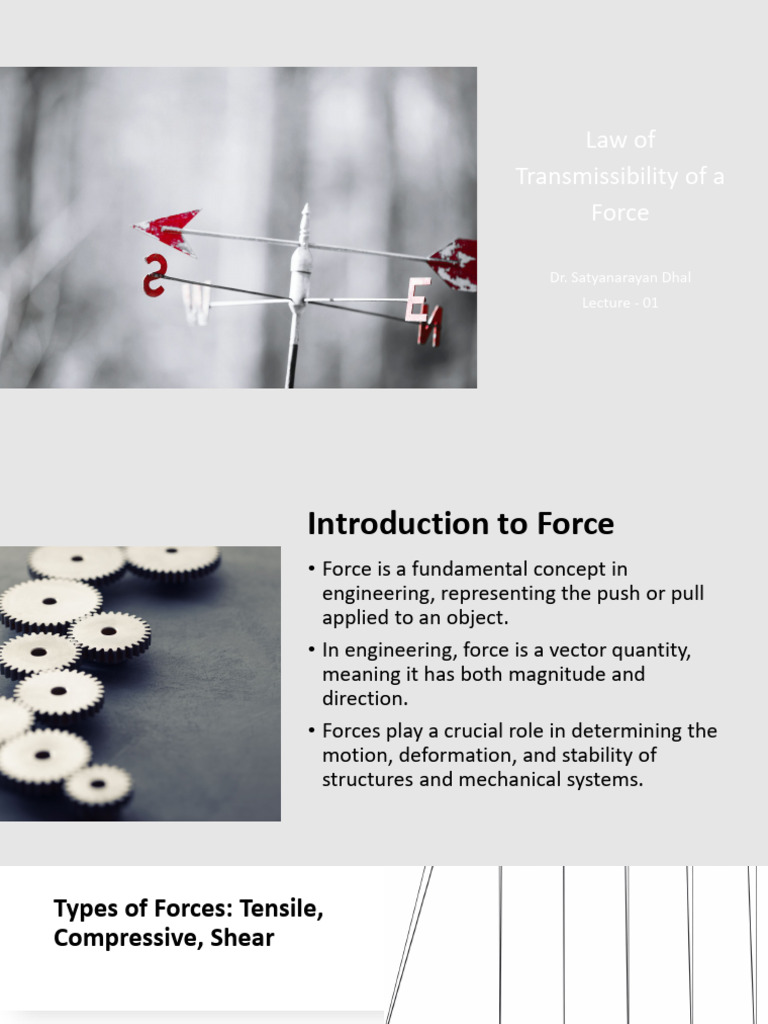 Lec 01 | PDF | Stress (Mechanics) | Force