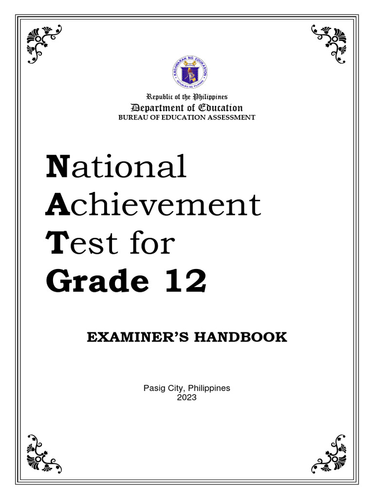 Grade 12 National Achievement Test Guide | PDF
