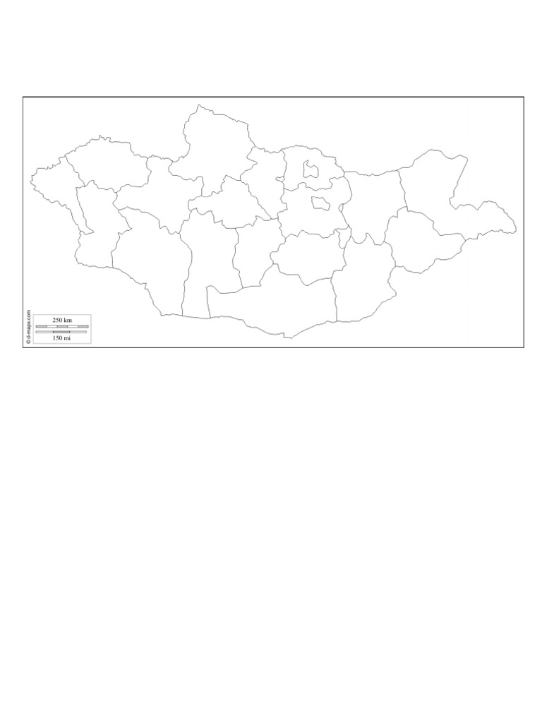 Blank Map of Mongolia | PDF