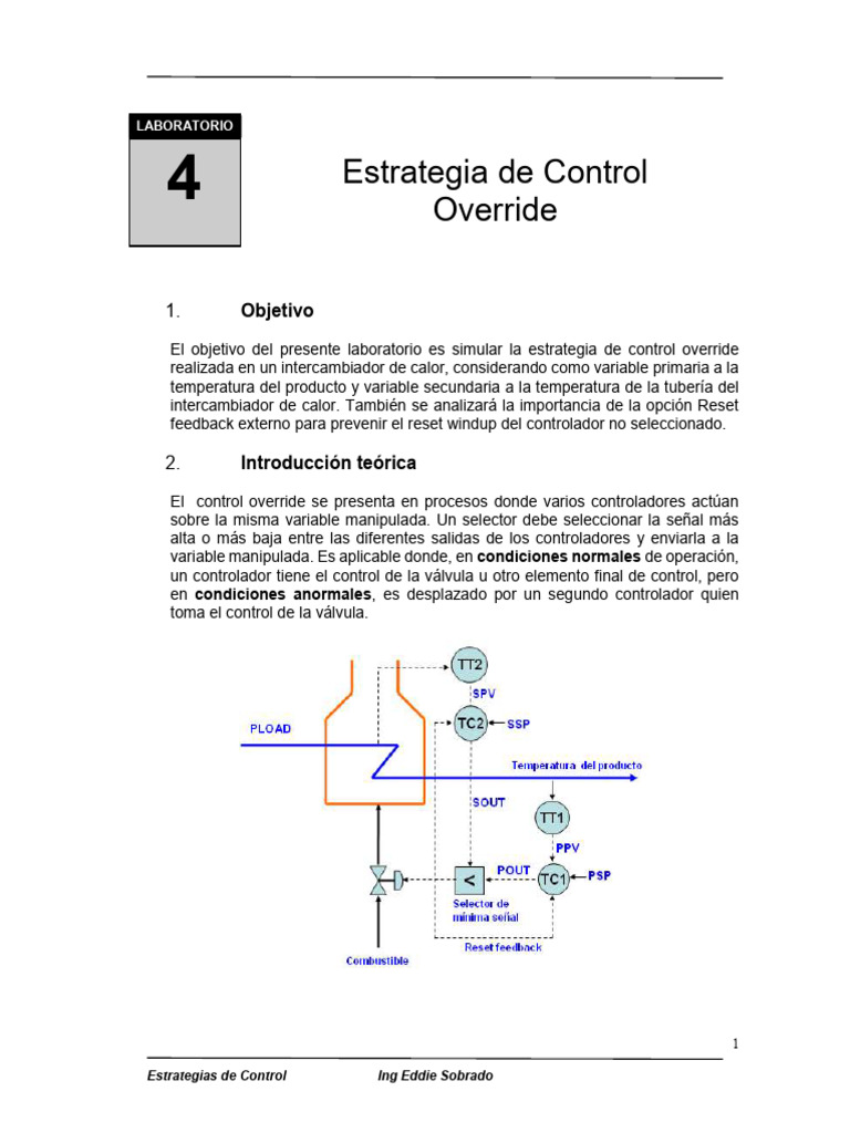 Estrategia de Control Override en Calor | PDF