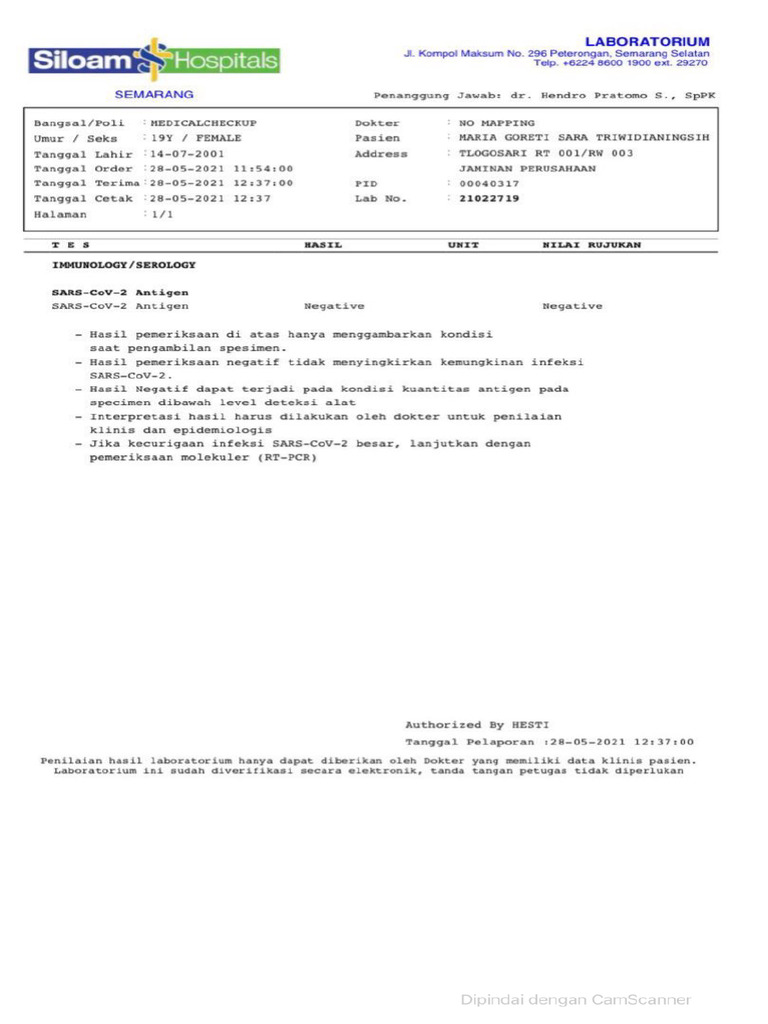 Maria Goreti Sara - 19.P1.0030 | PDF