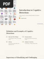 Cognitive Distortions - Worksheet - Therapist Aid | PDF
