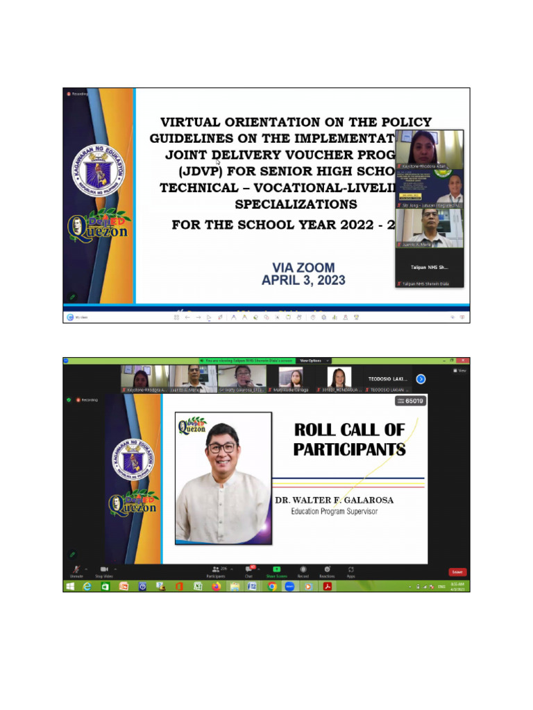 Jdvp Orientation 2023 1 | PDF