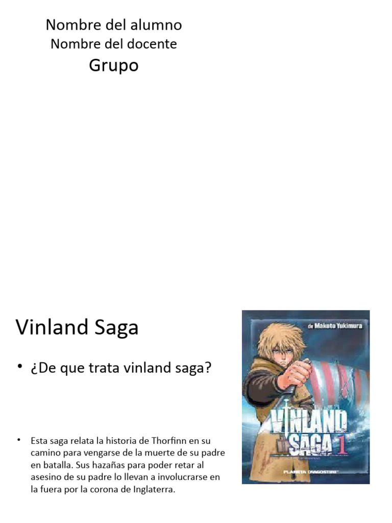 Vinland Saga | PDF | Anime y manga | Manga