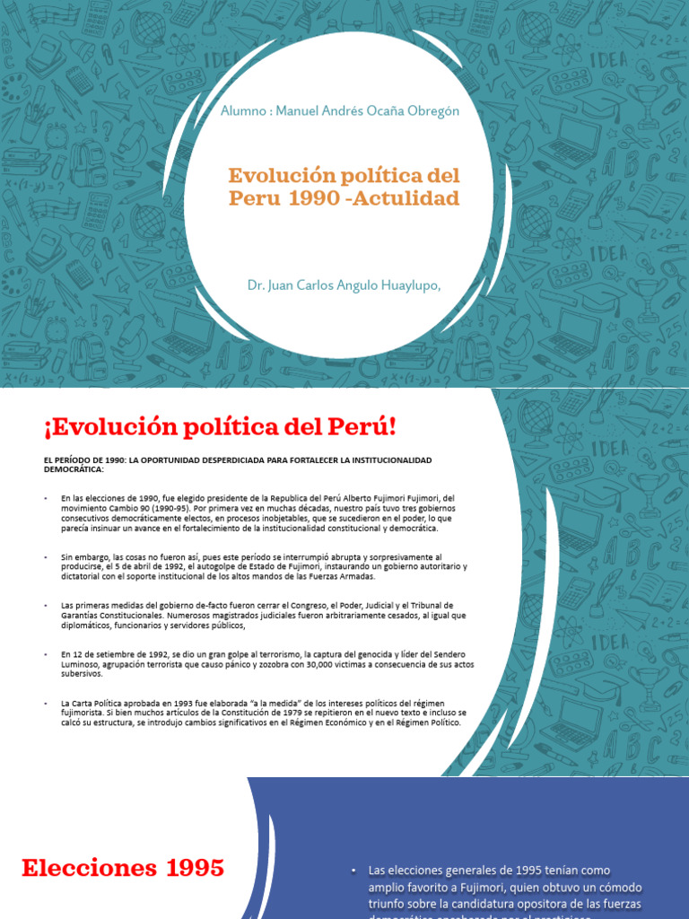 Evolucion Clase Politica Del Peru Desde 1990 A La Actualidad | PDF ...