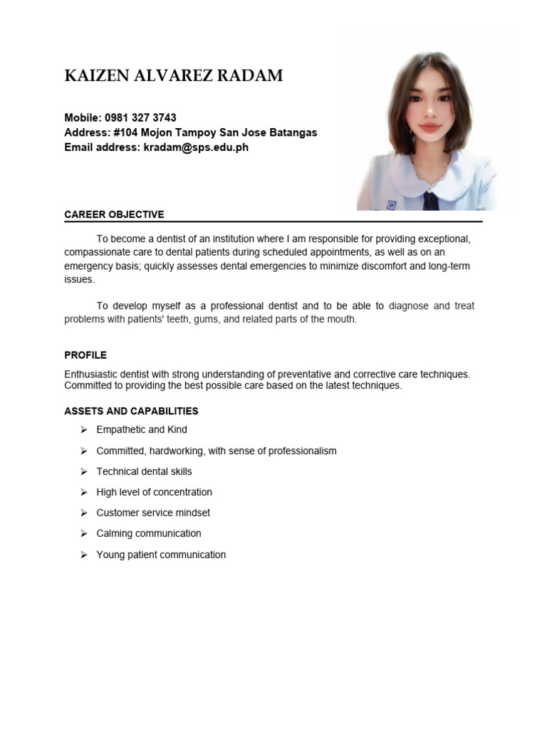 Sample Curriculum Vitae | PDF