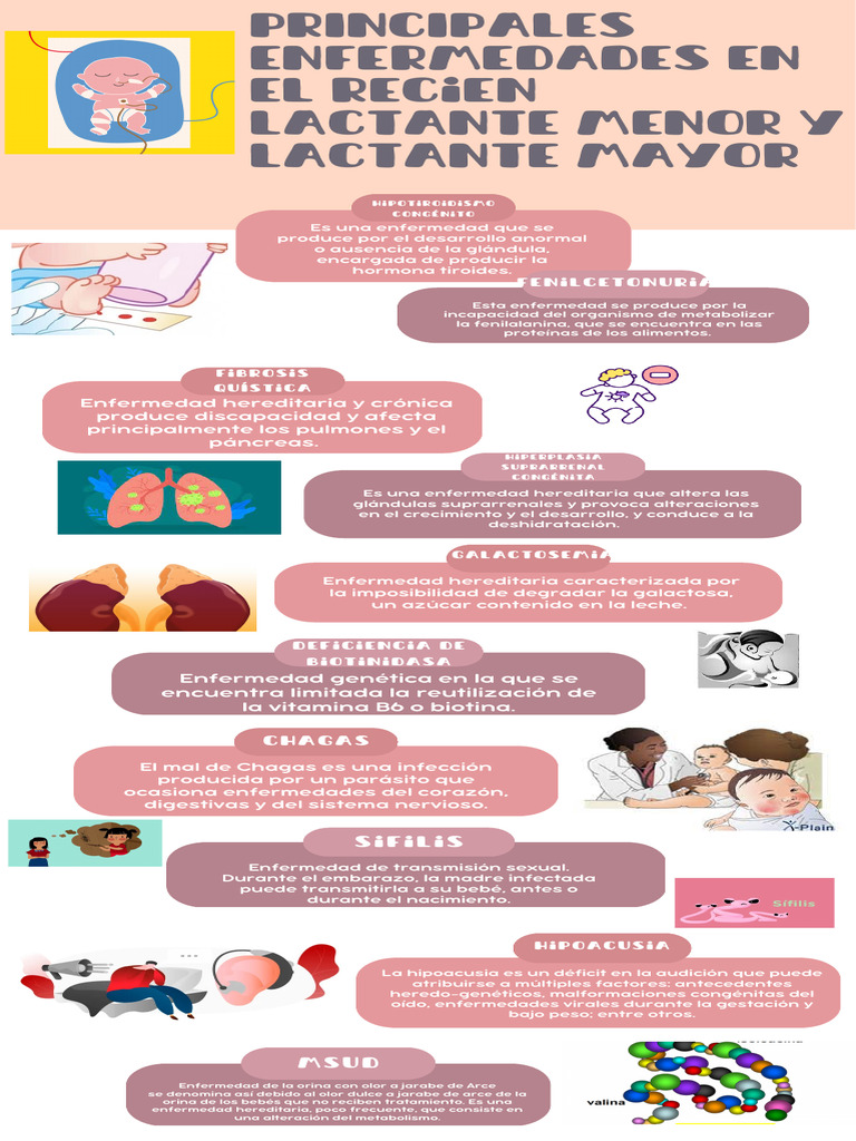 PRINCIPALES ENFERMEDADES EN EL RecieN LACTANTE MENOR Y LACTANTE MAYOR | PDF