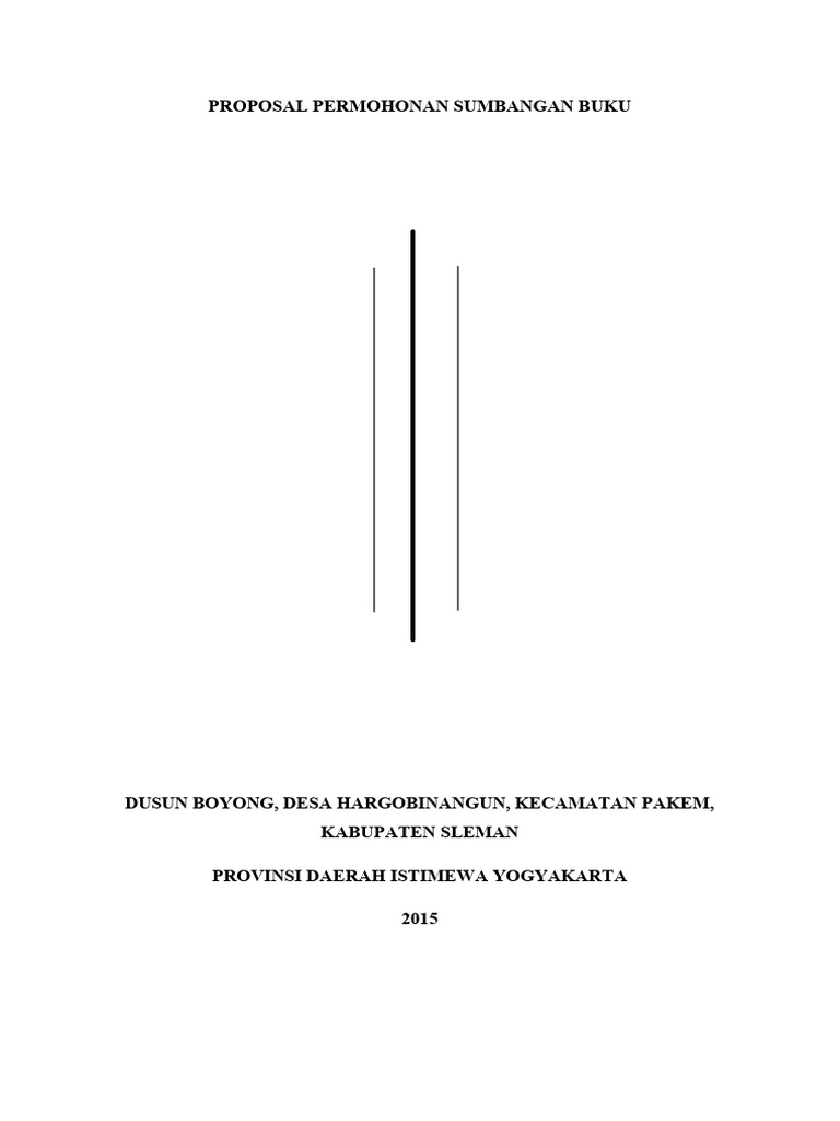 Proposal Permohonan Sumbangan Buku | PDF