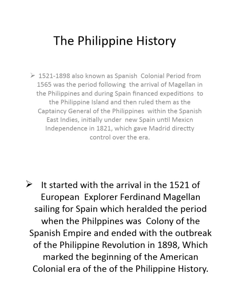 The Philippine History Pdf