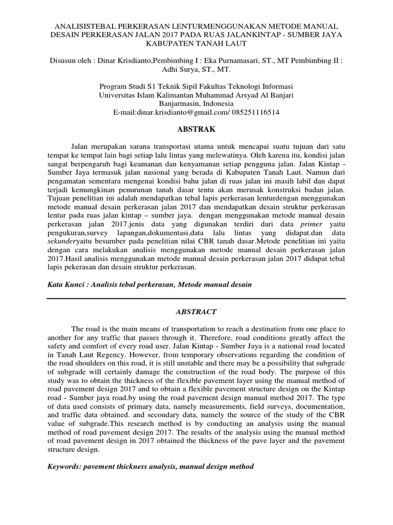 Artikel Ilmiah Metode MDP 2017 | PDF | Seni | Sains & Matematika