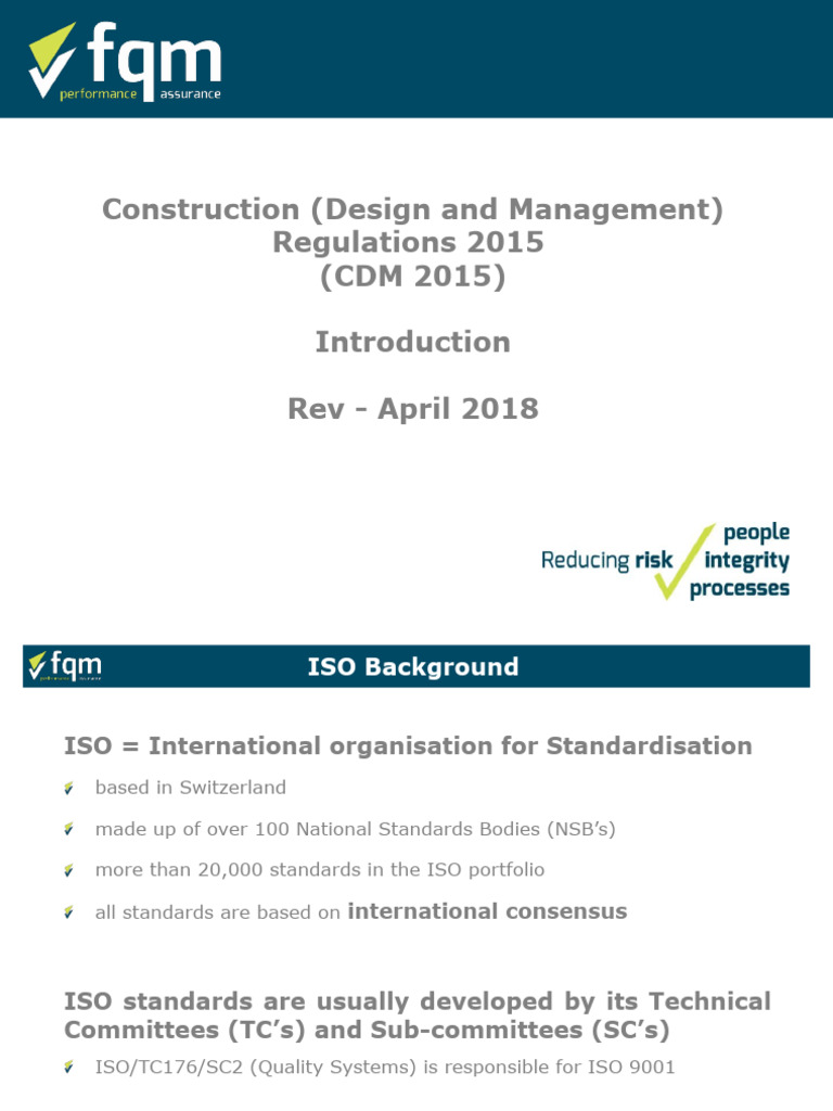 CDM 2015 Awareness Training | PDF | Safety